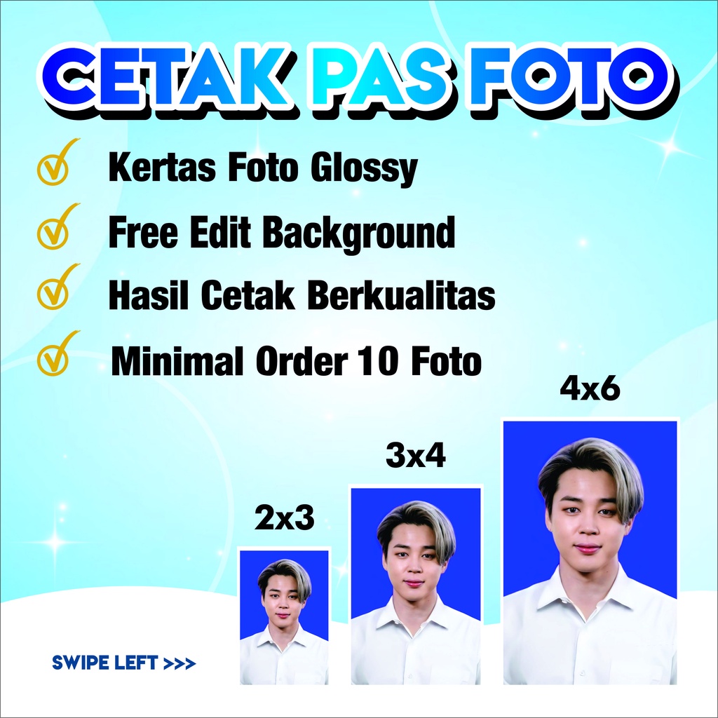 Jual Cetak Pas Foto 2x3 3x4 4x6 CETAK FOTO MURAH DAN GRATIS EDIT BACKGORUND | Shopee Indonesia