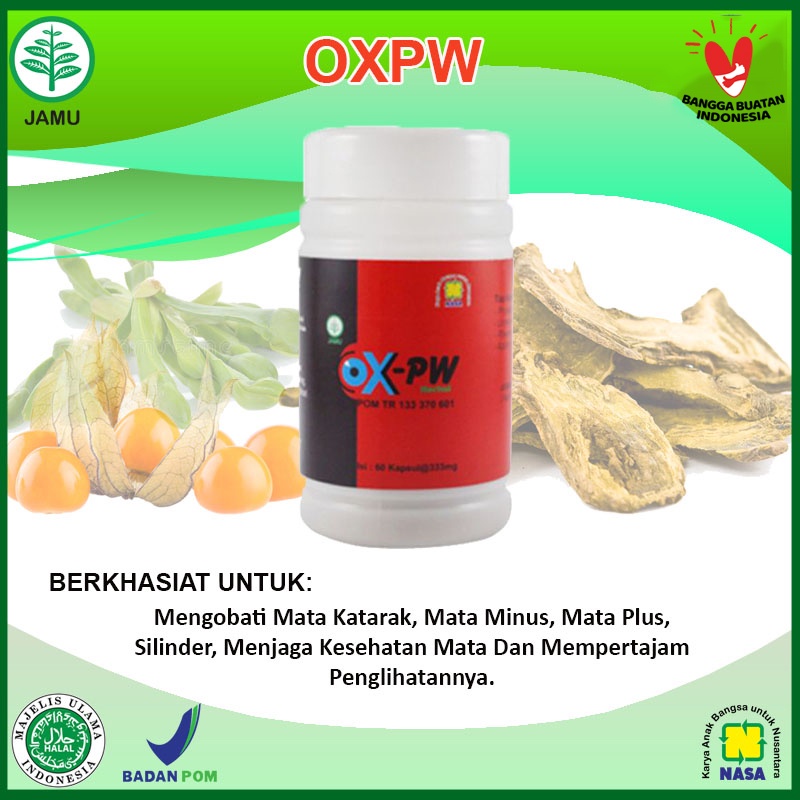 Jual Ox Pw Original Nasa Obat Mata Katarak - Mata Minus Dan Plus | Agen ...
