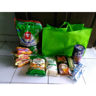 Jual Tas spunbond polos jumbo landscape 45x35x14cm untuk bingkisan ...