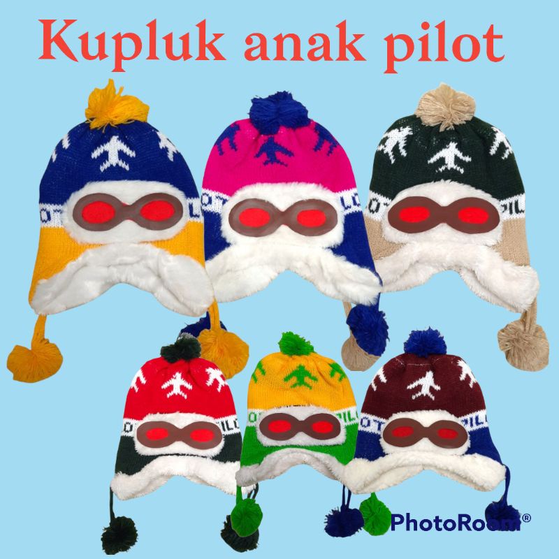 Jual Kupluk anak pilot usia 1-3th | Shopee Indonesia