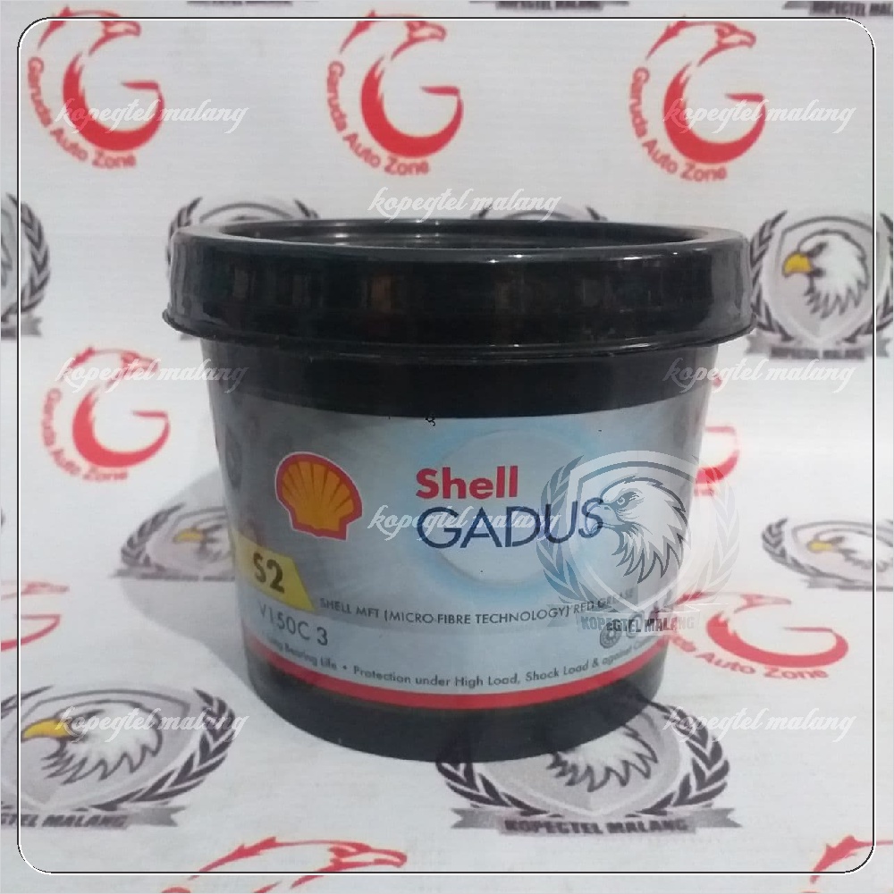 Jual Grease Gemuk Stempet SHELL GADUS S2 V150C 3 merah 500gr 11491bk ...
