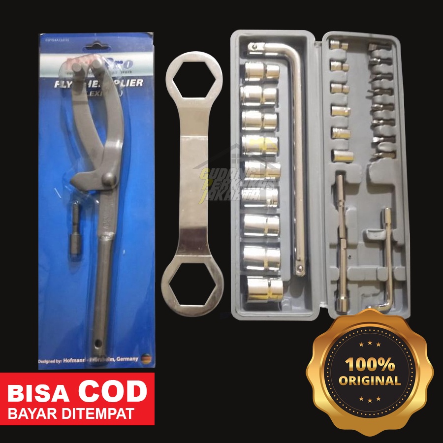 Jual Paket hemat 3pcs Kunci Tracker CVT +Kunci Pulley 39x41+ kunci sock 27pcs | Shopee Indonesia