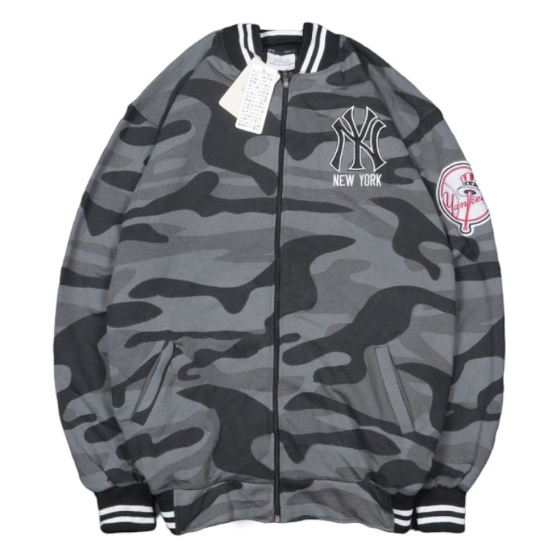 Jual JAKET VARSITY MLB NEW YORK YANKEES CAMO ABU | Shopee Indonesia
