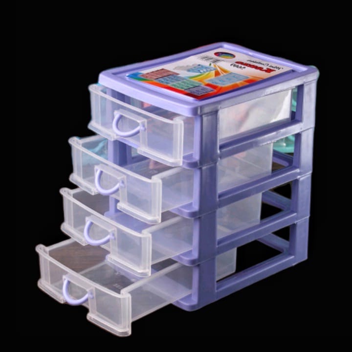 Jual Container Laci Mini Penyimpanan Box Susun 4 Plastik Indonesia ...