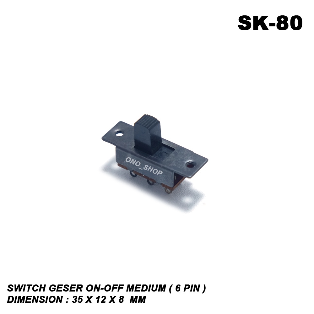 Jual Saklar Switch Geser Medium 6 Pin ( On-Off ) | Shopee Indonesia