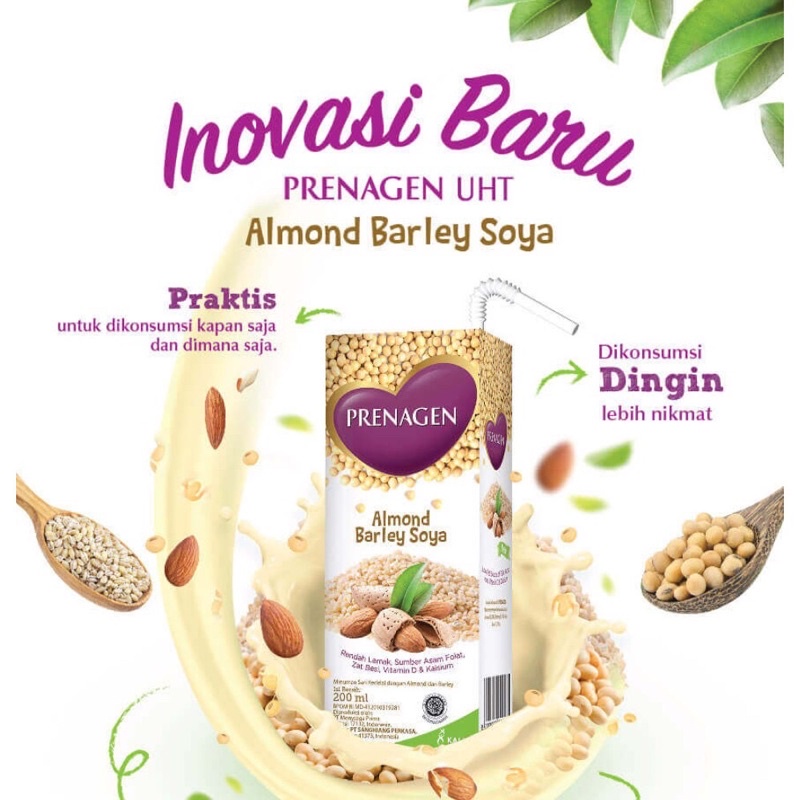 Jual Prenagen UHT Almond Soya | Shopee Indonesia