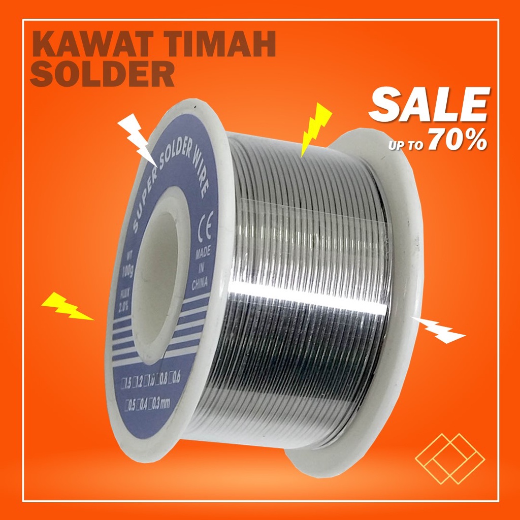 Jual Kawat Timah Solder Meteran Elektronik 100gr - 0,8 mm | Shopee ...
