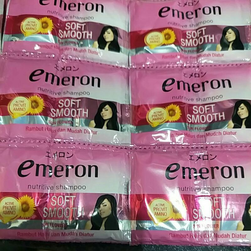 Jual shampoo emeron 12 sachet (1 renceng) perawatan rambut | Shopee ...