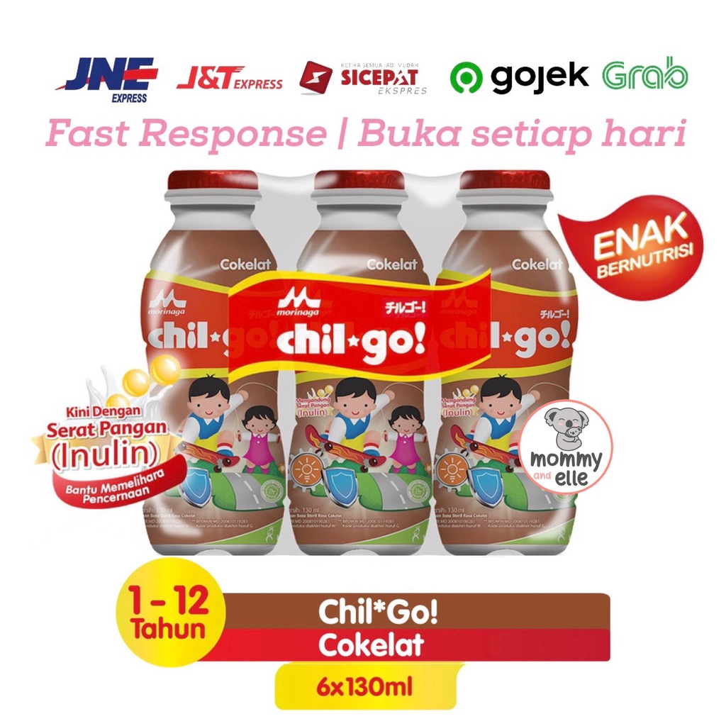 Jual Morinaga Chil Go Chilgo cair Cokelat 130ml 6 botol (susu UHT anak) | Shopee Indonesia