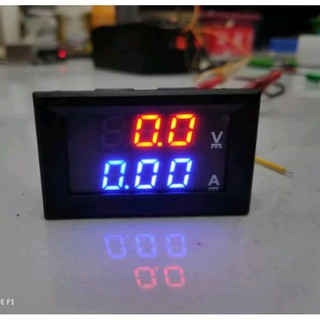 Jual Dual Voltmeter Amperemeter 10A Combo Voltmeter Amperemeter Pengukur arus DC Ammeter Amper ...