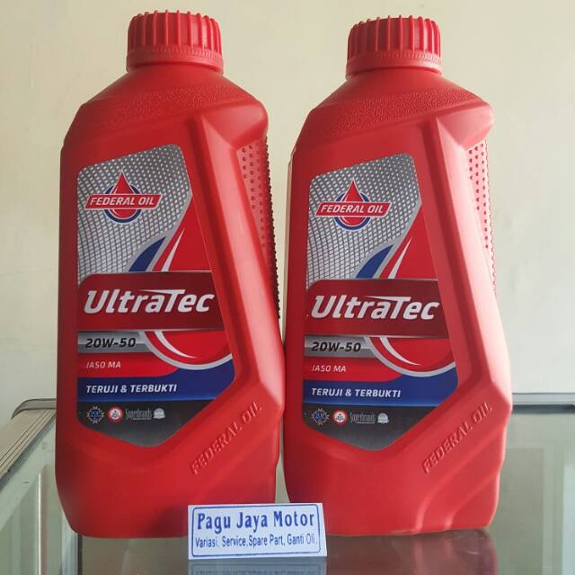 supreme ultratec federal oil 1 liter sae 20w50 ORIGINAL | Shopee Indonesia