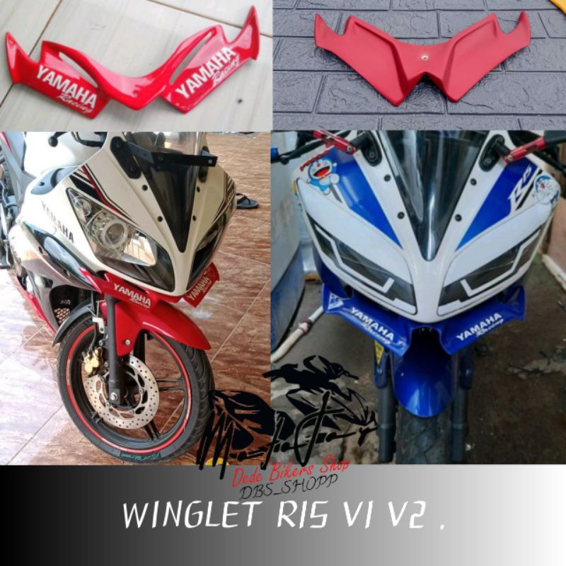 Jual Winglet R15 v1 v2 ( mx king,mx new,aerix,lexi,vario,cbr,r15,beat ...