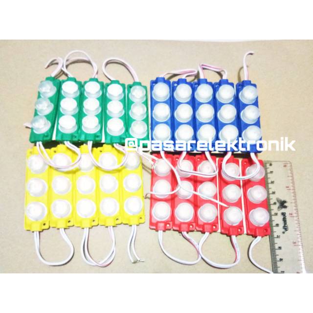 Jual Lampu LED 3 mata besar 12V 3Watt Indonesia|Shopee Indonesia