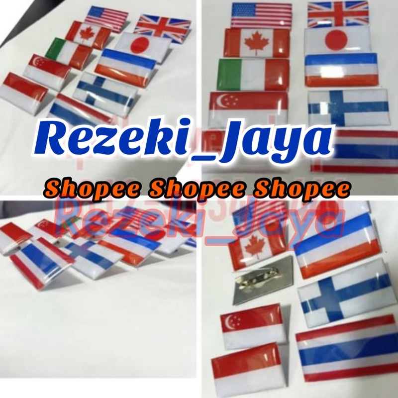 Jual pin bendera negara dunia peniti | Shopee Indonesia