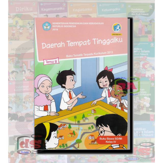 Jual Buku Tematik Kelas 4 SD Tema 8 Daerah Tempat Tinggalku K2013 | Shopee Indonesia