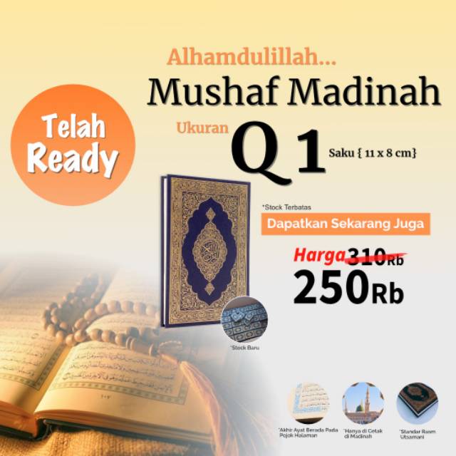 Jual Open PO MUSHAF MADINAH Q1 | Shopee Indonesia