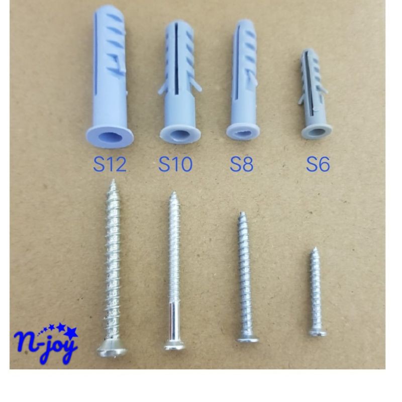 Jual Fisher Sekrup Baut S12 | Fiser + Sekrup / Baut S12 | Fishcer Sekrup Baut S12 | Shopee Indonesia