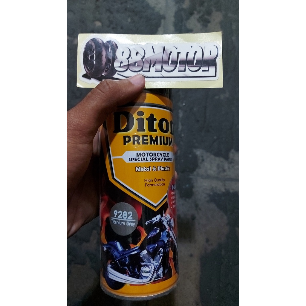 Jual DITON PREMIUM Cat Semprot - Titanium Grey 9282 | Shopee Indonesia