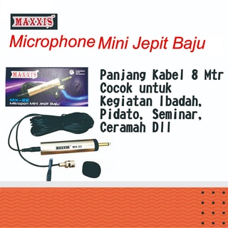 Jual Mic Jepit Mini MAXXIS MX-22 Mik Jepit Mikrofon Condenser Clip On ...