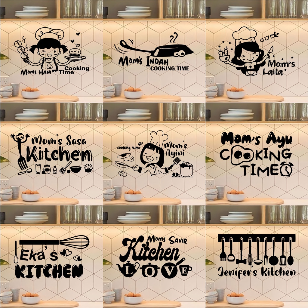 Jual STIKER/STICKER CUTTING DINDING WALLPAPER KITCHEN DAPUR DEKORASI ...