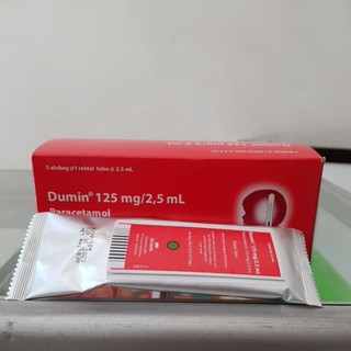 Jual Dumin Rectal Tube 125mg/2,5ml per Pack untuk bayi - Paracetamol ...
