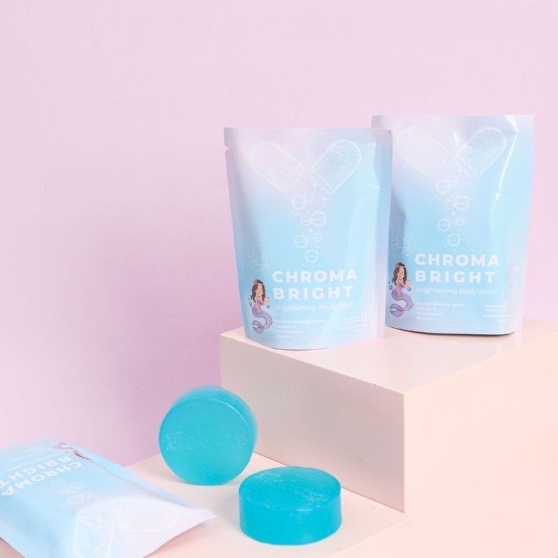 Jual Flohera CHROMA BRIGHT Brightening Body soap BIKIN KULIT CERAH ...