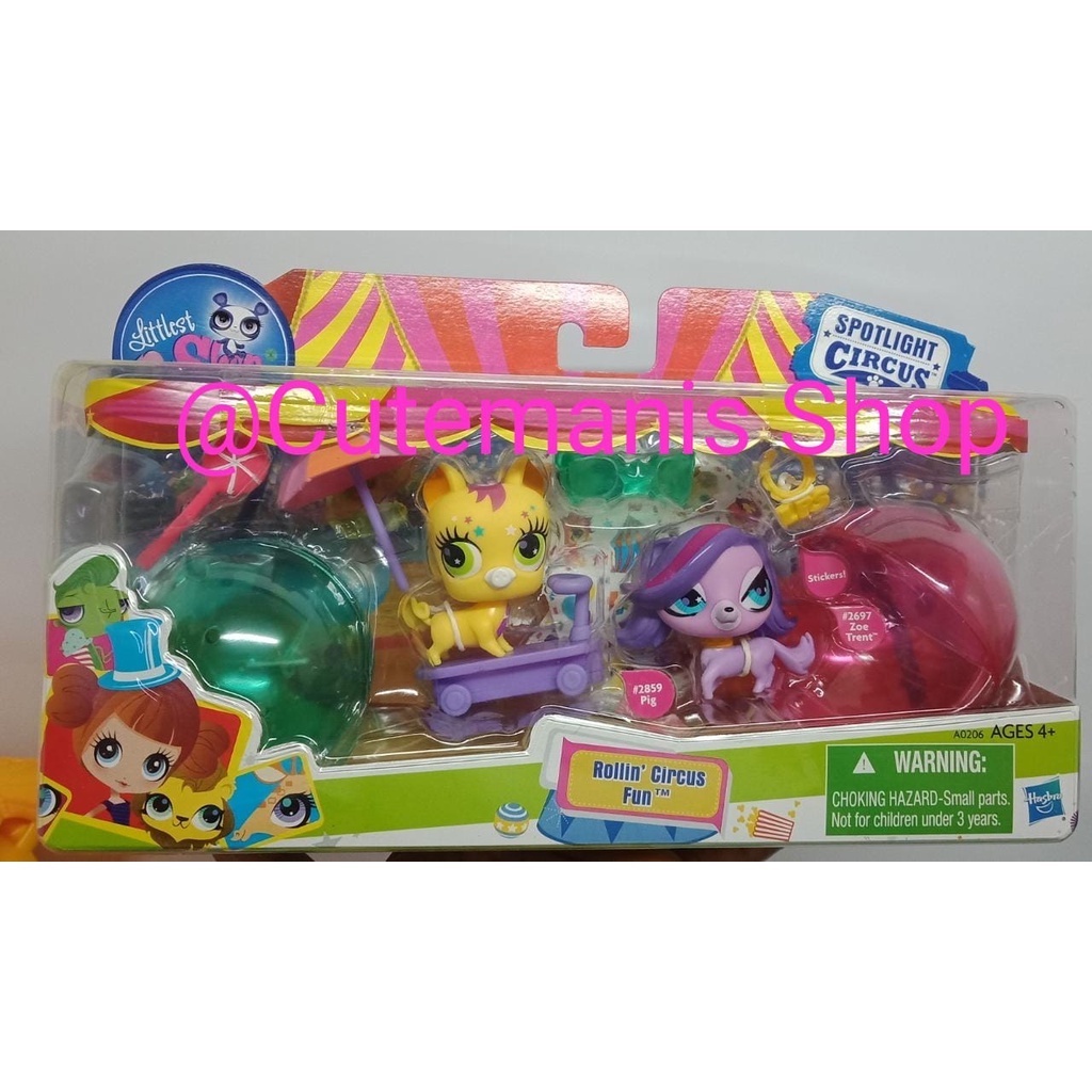 Jual Littlest Pet Shop Spotlight Circus Rollin' Circus Fun Figure 2 ...