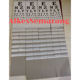 Jual SNELLEN CHART ALPHABET / ALAT TES MATA RABUN JAUH | Shopee Indonesia
