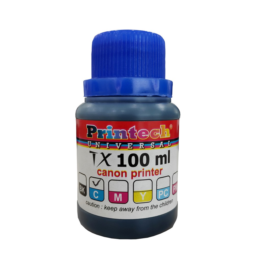 Jual PRINTECH TX Ink / Tinta Printer Canon Cyan / Biru 100 ML - 01069 ...