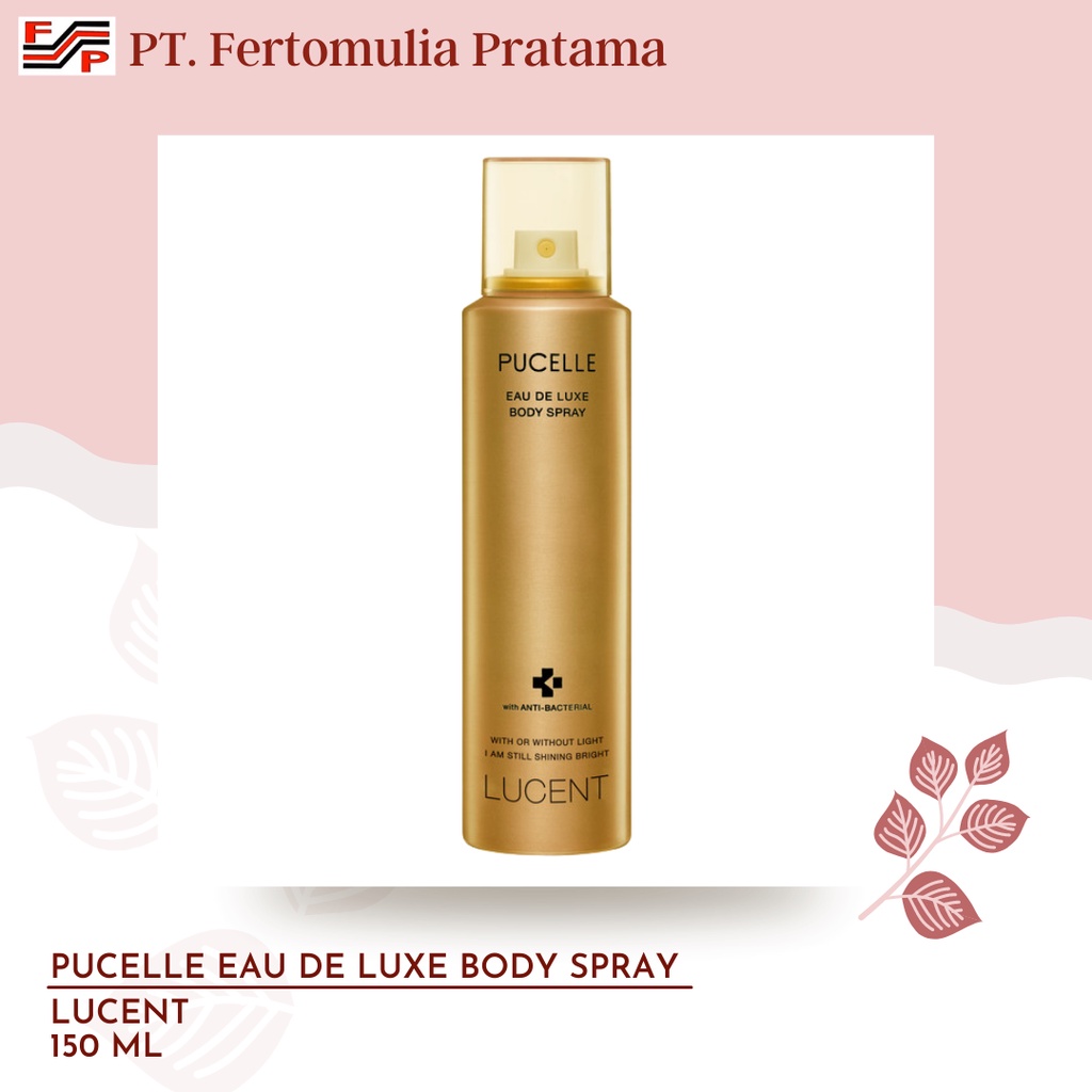 Jual PUCELLE Eau De Luxe Body Spray Lucent - 150ml Indonesia|Shopee ...