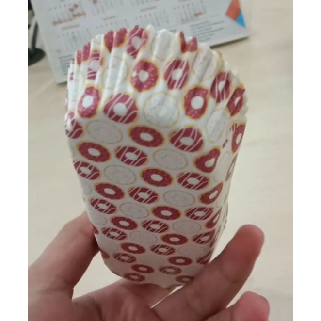 Jual cup roti laminasi oval moti donat ( 100 pcs ) | Shopee Indonesia