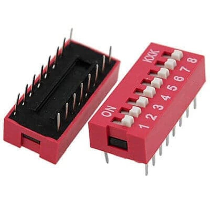 Jual Slide DIP Switch 8 position 8P 2.54mm | Shopee Indonesia