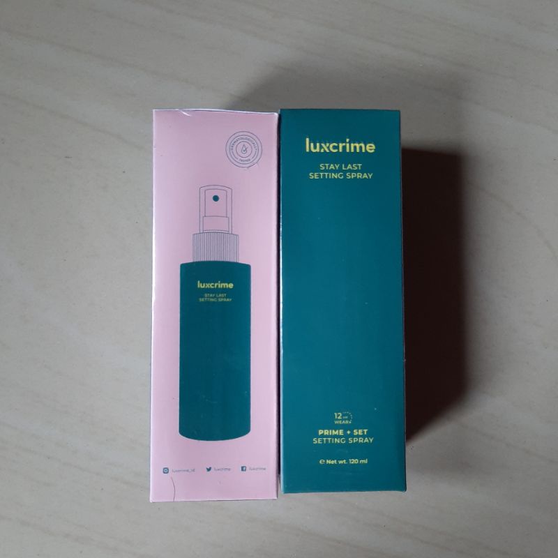 Jual (NEW) FULLSIZE 120ml LUXCRIME SETTING SPRAY | Shopee Indonesia