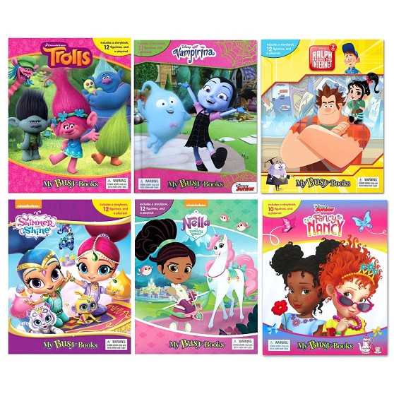 Jual My Busy Book includes a Storybook, 12 Figurines and a Playmat ...