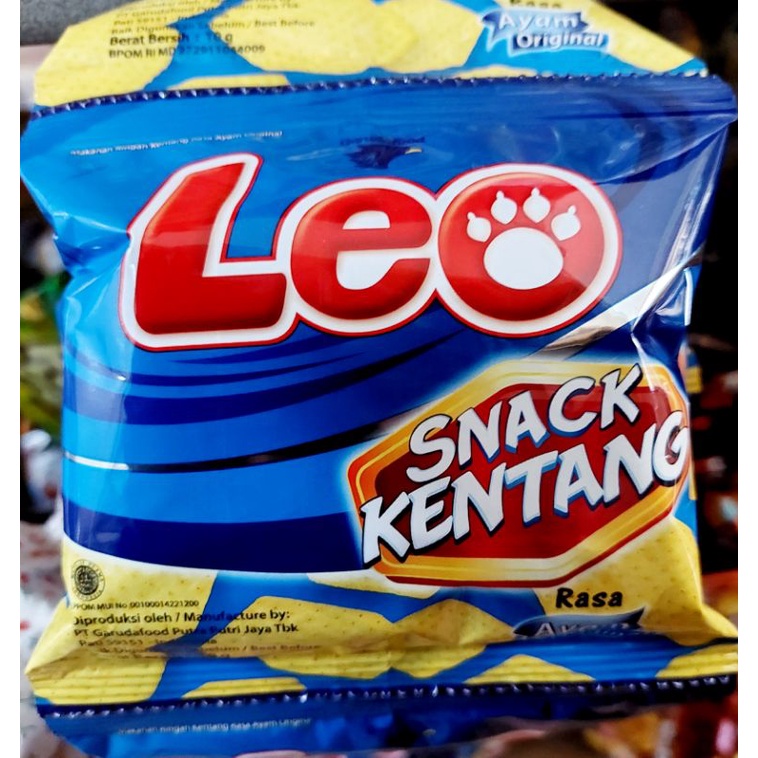 Jual Leo Snack Kentang 10 gr x 10 pcs | Shopee Indonesia