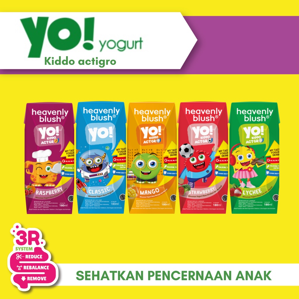 Jual Heavenly Blush YO Kiddo Actigro - Raspberry, Classic, Mango ...