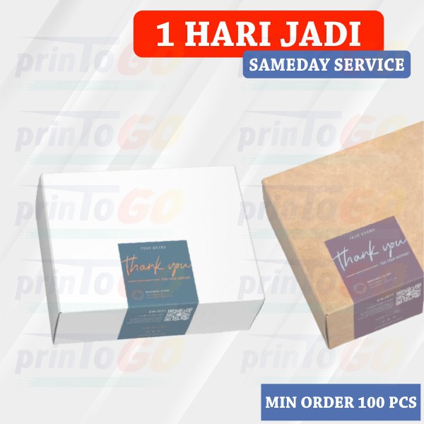 STIKER BOX PACKAGING CUSTOM BY REQUEST | Shopee Indonesia