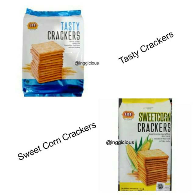 Jual Lee Sweetcorn crackers / Kraker biskuit rasa jagung manis buatan ...