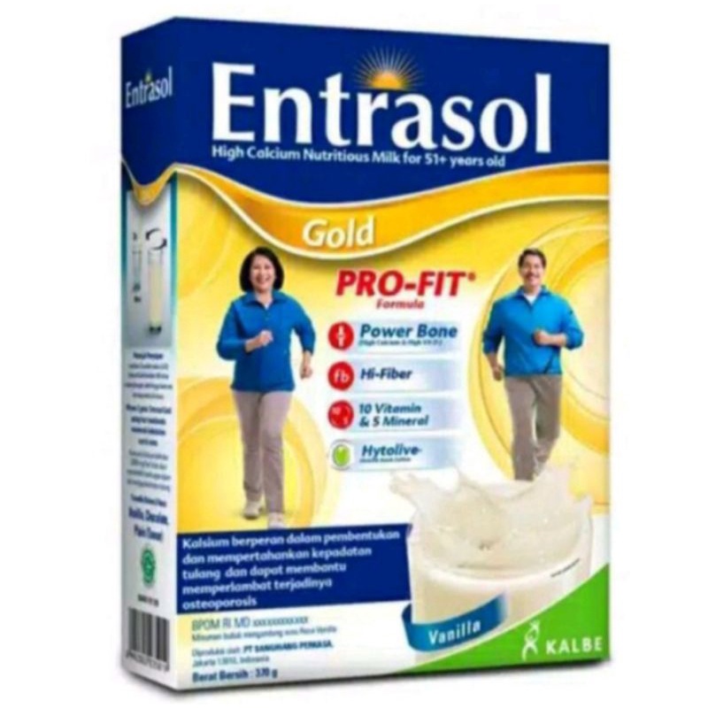 Jual Entrasol Gold Pro-fit 600 gram (175x4 , hemat 100 gr) | Shopee ...