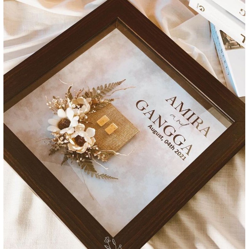 Jual CUSTOM MAHAR PERNIKAHAN TERRARIUM HEXAGON MAHAR UANG MAHAR RUSTIC KEKINIAN BINGKAI 3D LASER ...