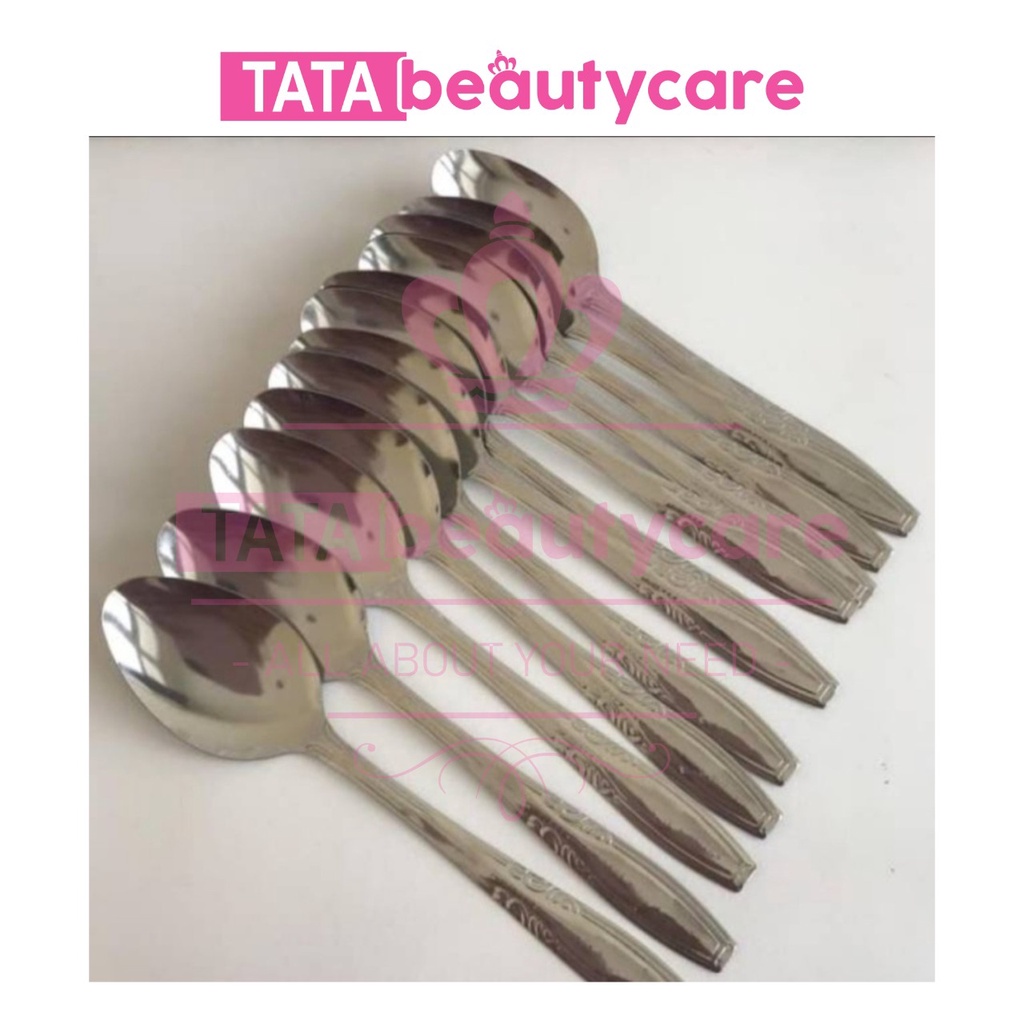 Jual [300gr] H289 | Sendok Makan Stainless Set isi 12 / Sendok Makan ...