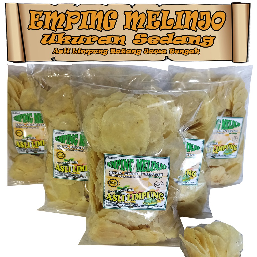 Jual EMPING MELINJO MENTAH LB 250GR ORIGINAL ASLI PRODUKSI LIMPUNG ...