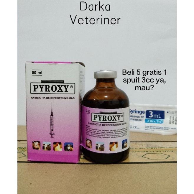 Jual Pyroxy 50ml (Antibiotik berspektrum luas) | Shopee Indonesia
