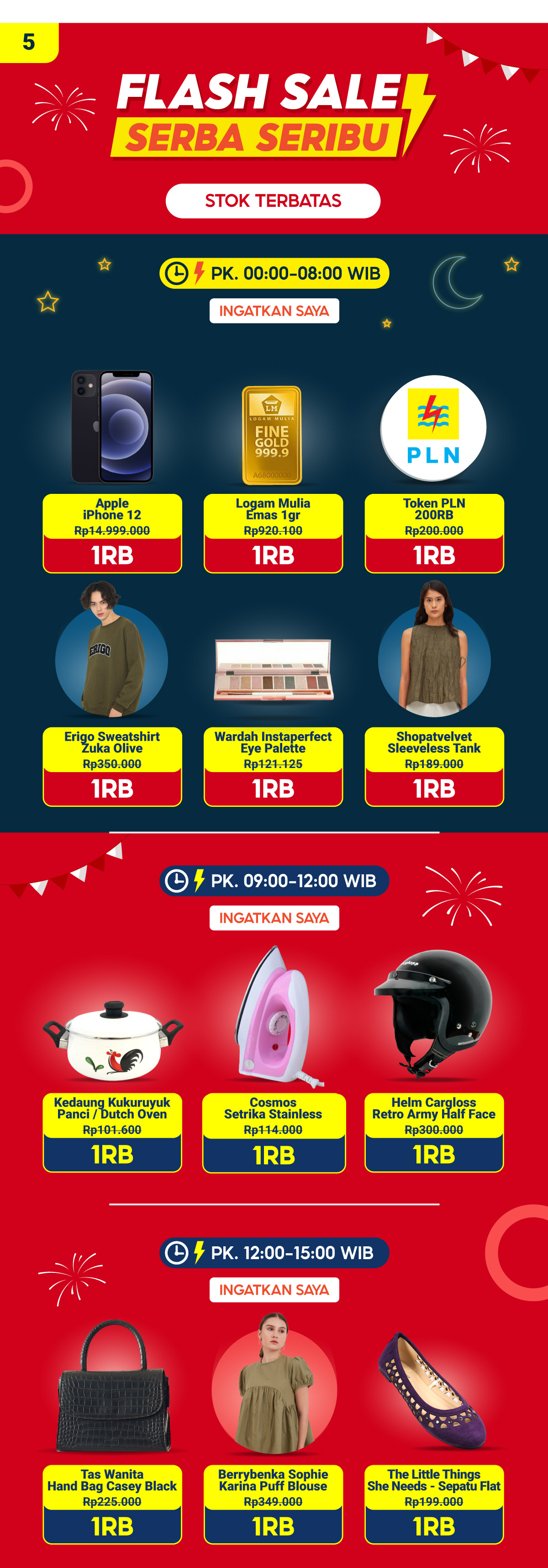 Promo 17 Agustus - Shopee Belanja Serba Seribu dan Alfamart Minyak ...