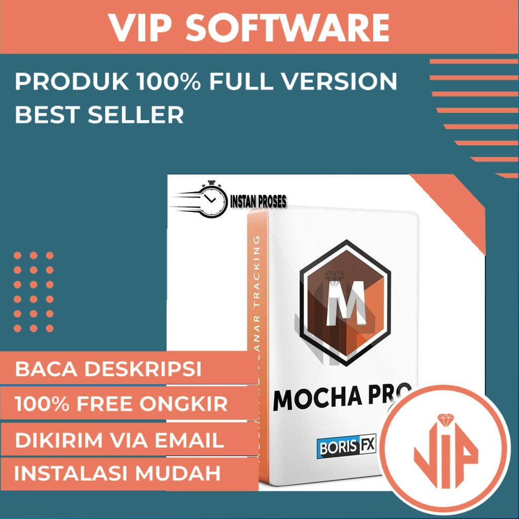 Jual Software BorisFX Mocha Pro 2022 New Full Version Camera Tracking ...