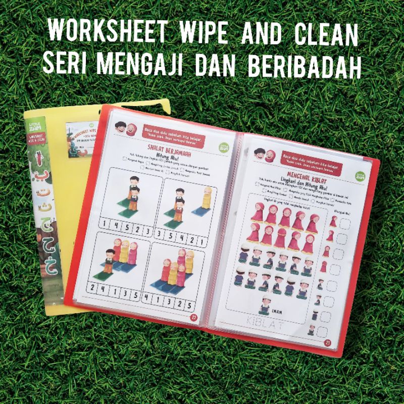 Jual (FREE SPIDOL DAN STIKER REWARD) WORKSHEET WIPE AND CLEAN ...