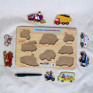 Jual Puzzle Kendaraan - Puzel Puzle Pazel Transportasi - Partikel Kayu ...