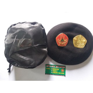 Jual Baret Prima + emblem Banser / Bagana / Balantas / Provost | Shopee ...
