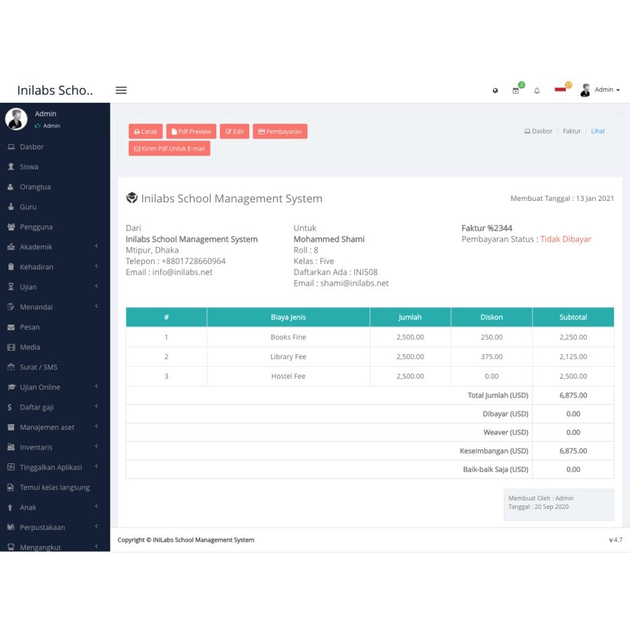 Jual Source Code Aplikasi LMS SIKAD Sekolah Lengkap PHP Code Igniter ...