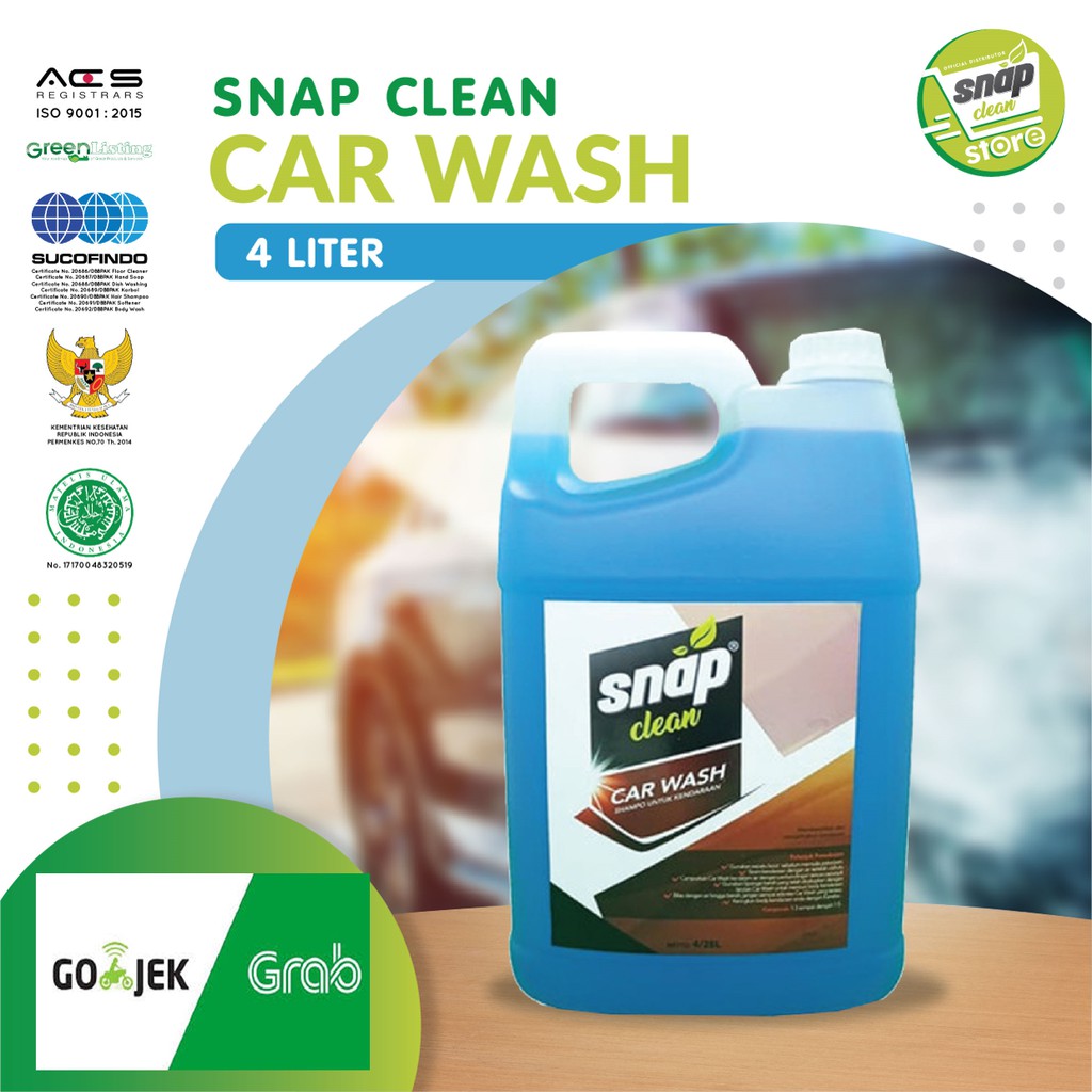 Jual SNAP CLEAN CAR WASH PEMBERSIH MOBIL [KHUSUS GRAB & GOJEK] | Shopee ...